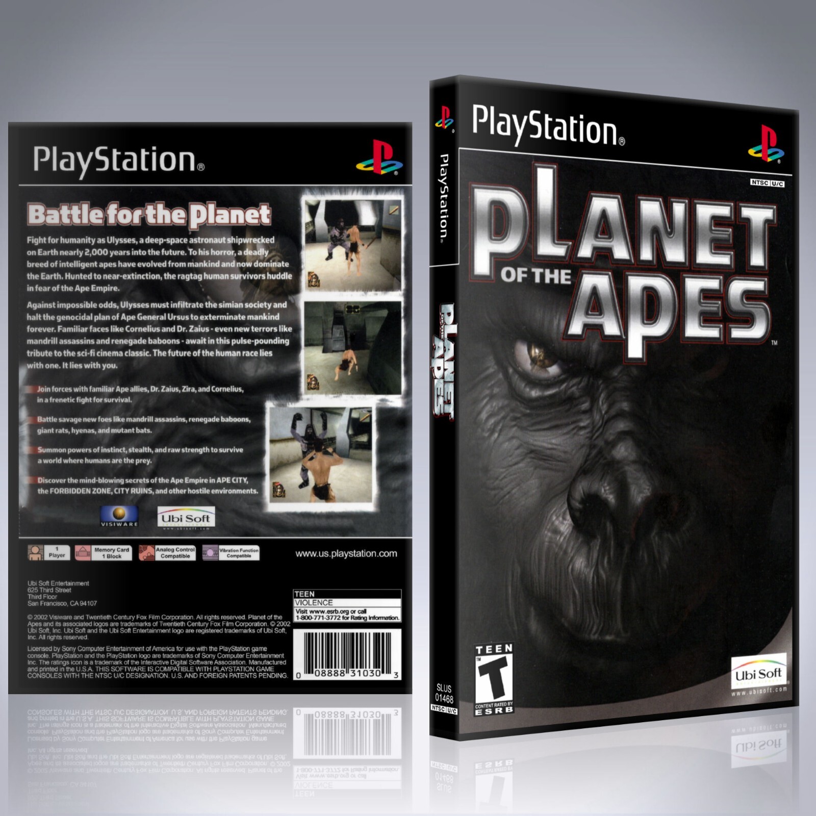 PS1 Case - NO GAME - Planet of the Apes | eBay