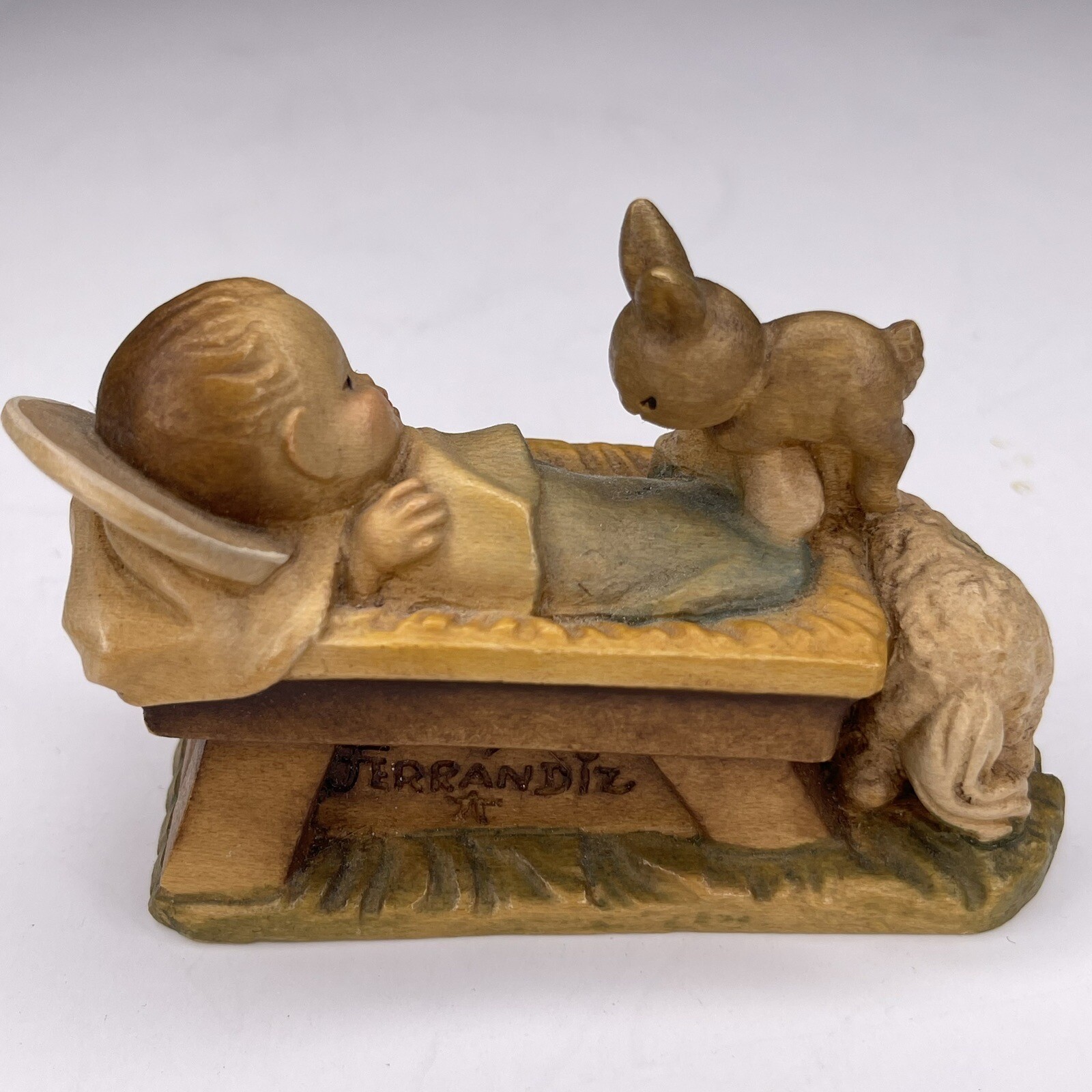 6" JUAN FERRANDIZ House of ANRI Nativity Figurines MARY JOSEPH JESUS ...