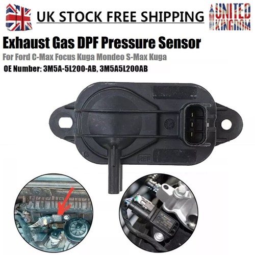 For Ford Kuga 2.0 TDCi 2008-2012 Exhaust Gas DPF Pressure Sensor ...