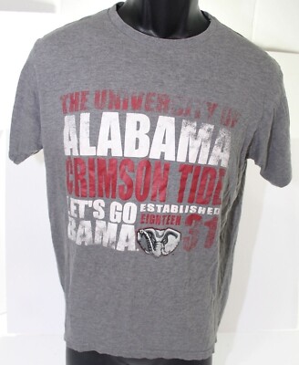 The University of Alabama Crimson Tide Lets Go Bama 1831 T Shirt Adult ...
