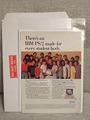 IBM PS/2 Computer Vintage Magazine Photo Advertisement Article Print Ad ...