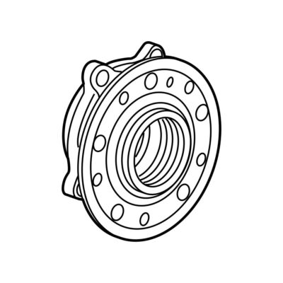 Genuine OEM Front Wheel Bearing and Hub Assembly for Mercedes ...