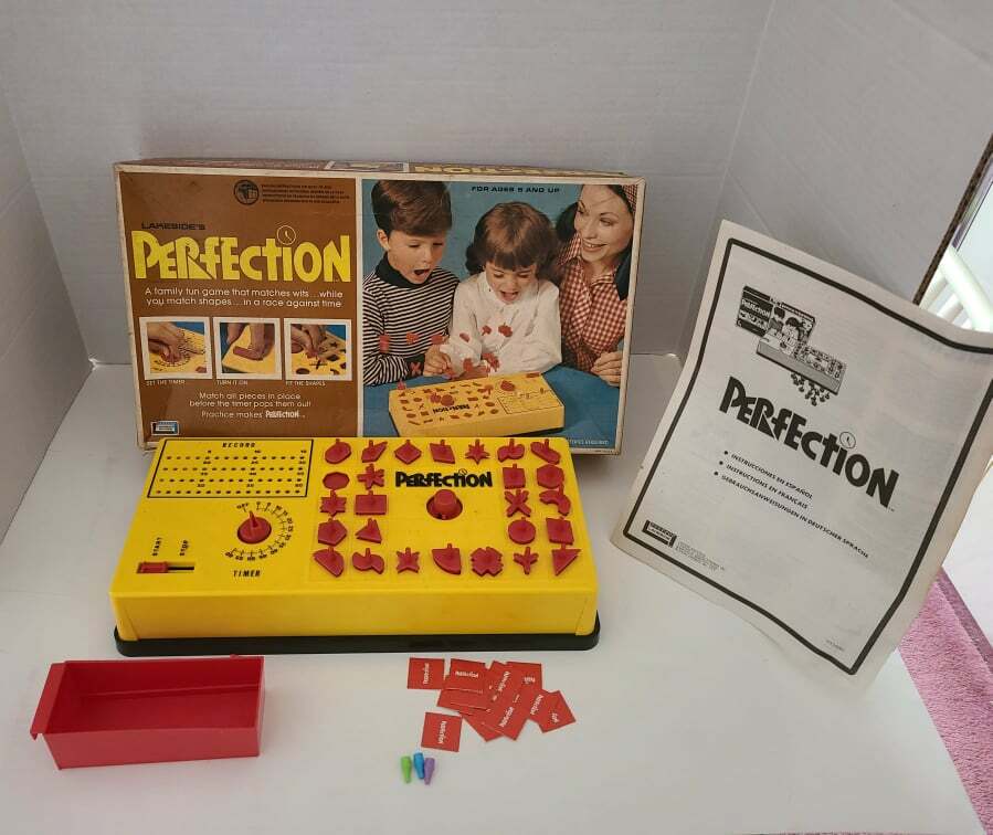 Vintage Perfection Game Milton Bradley Company Vintage & Antique