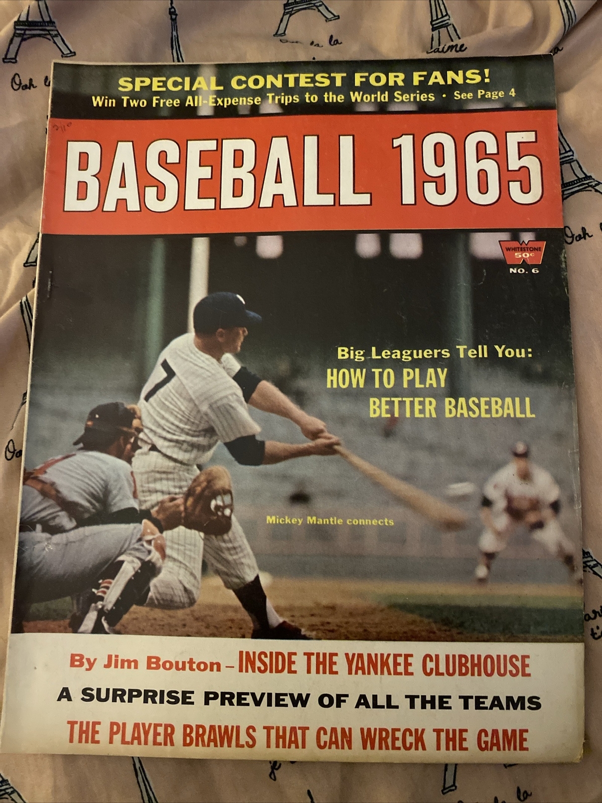 1965 Vintage Baseball magazine Mickey Mantle,New York Yankees Jim ...