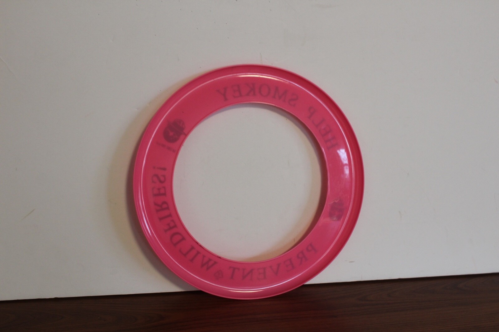 Smokey The bear firefighting rescue prevent forest fire Frisbee pink | eBay