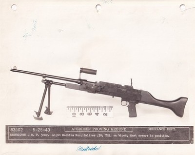 Original WWII APG 8x10 Photo 1943 PROTOTYPE T23 AUTOMATIC RIFLE Machine ...