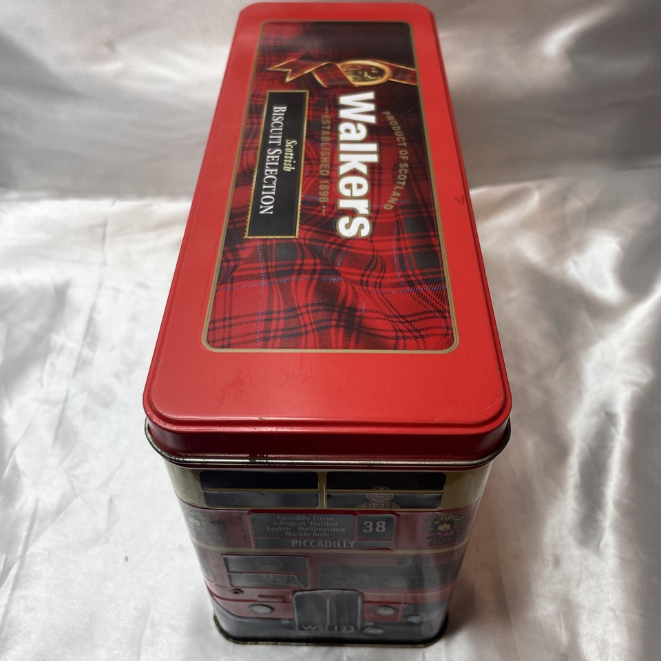 Walkers Scottish Biscuits Double Decker Bus London Piccadilly Empty Tin ...