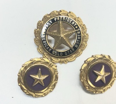 3 Gold Star Mothers Pins. 1 Partially 10k Gold. | eBay