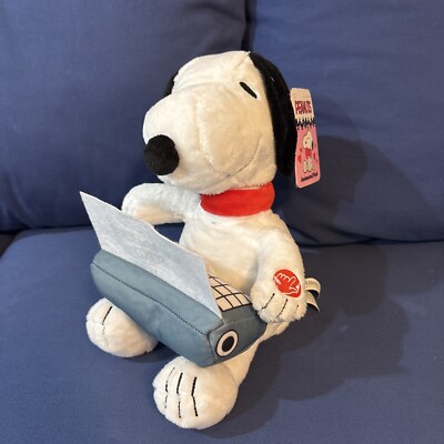 Snoopy Peanuts Typewriter Musical Plush Animated New 2025 Valentines ...