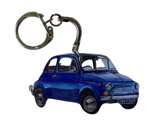 Fiat 500 Keyring - Fiat 500 Keyrings - Fiat Gift - Fiat Gifts A29-KR ...
