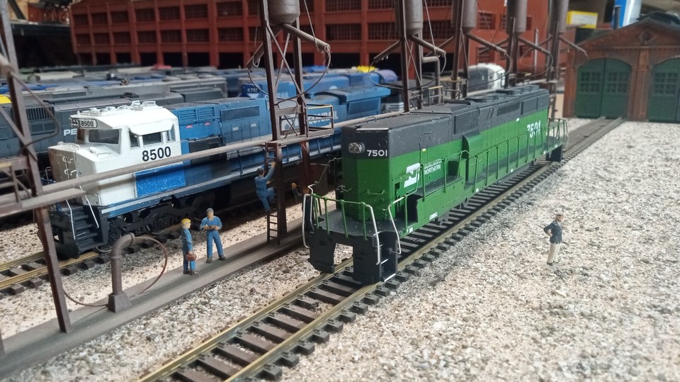 custom built HO athearn blue box sd40-2 B shell bn bnsf kato 7501 | eBay