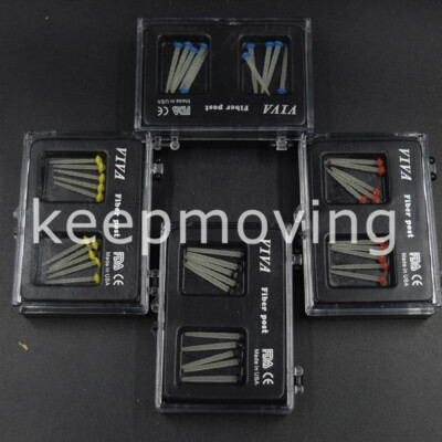 50 Pcs Dental Glass Fiber Post Root Canal Pins Resin Post Core-Crown ...