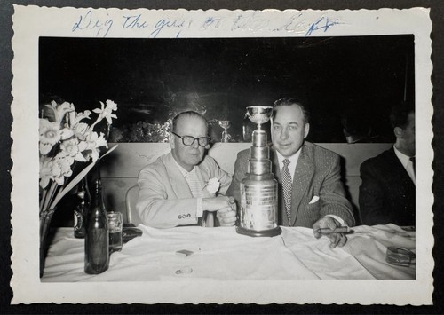 C 1950 Type 1 Montreal Canadiens Coach Toe Blake Mini Stanley Cup Photo ...