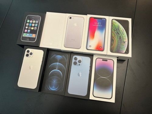 Ten APPLE iPHONE BOX COLLECTION 3G-15 PRO EMPTY NO ACCESSORIES BOXES ...