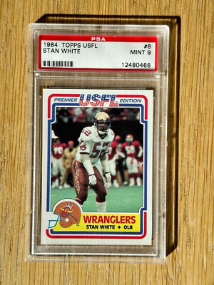 1984 Topps USFL #8 Stan White PSA 9 MINT | eBay