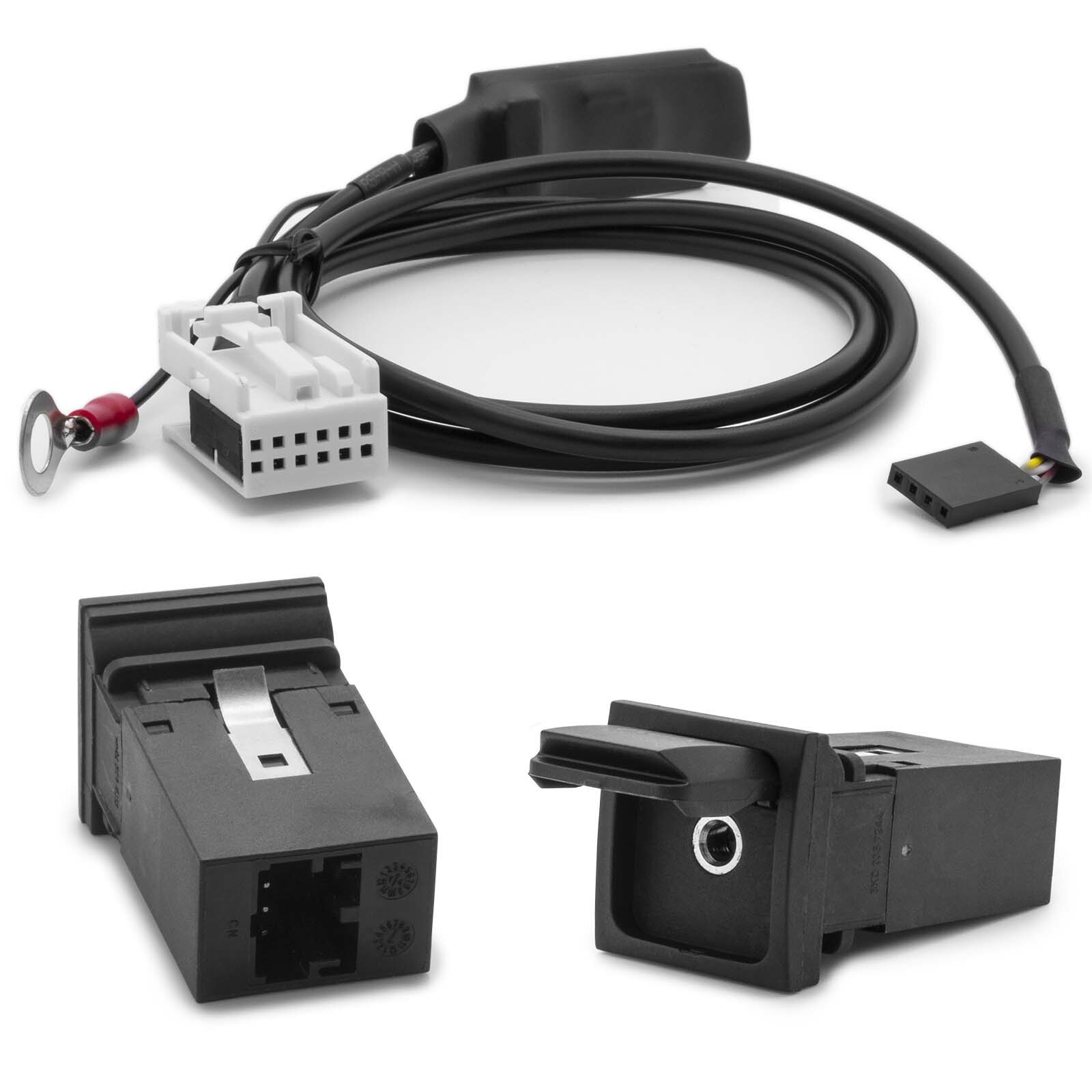 Für VW RCD RNS 200 210 300 310 500 510 MFD RNS2 AUX In Einbau Adapter ...