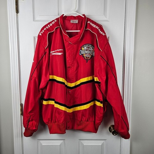 Vintage Firestone Racing Nylon Jacket Mens XL 4 For 4 Racing Firehawk ...