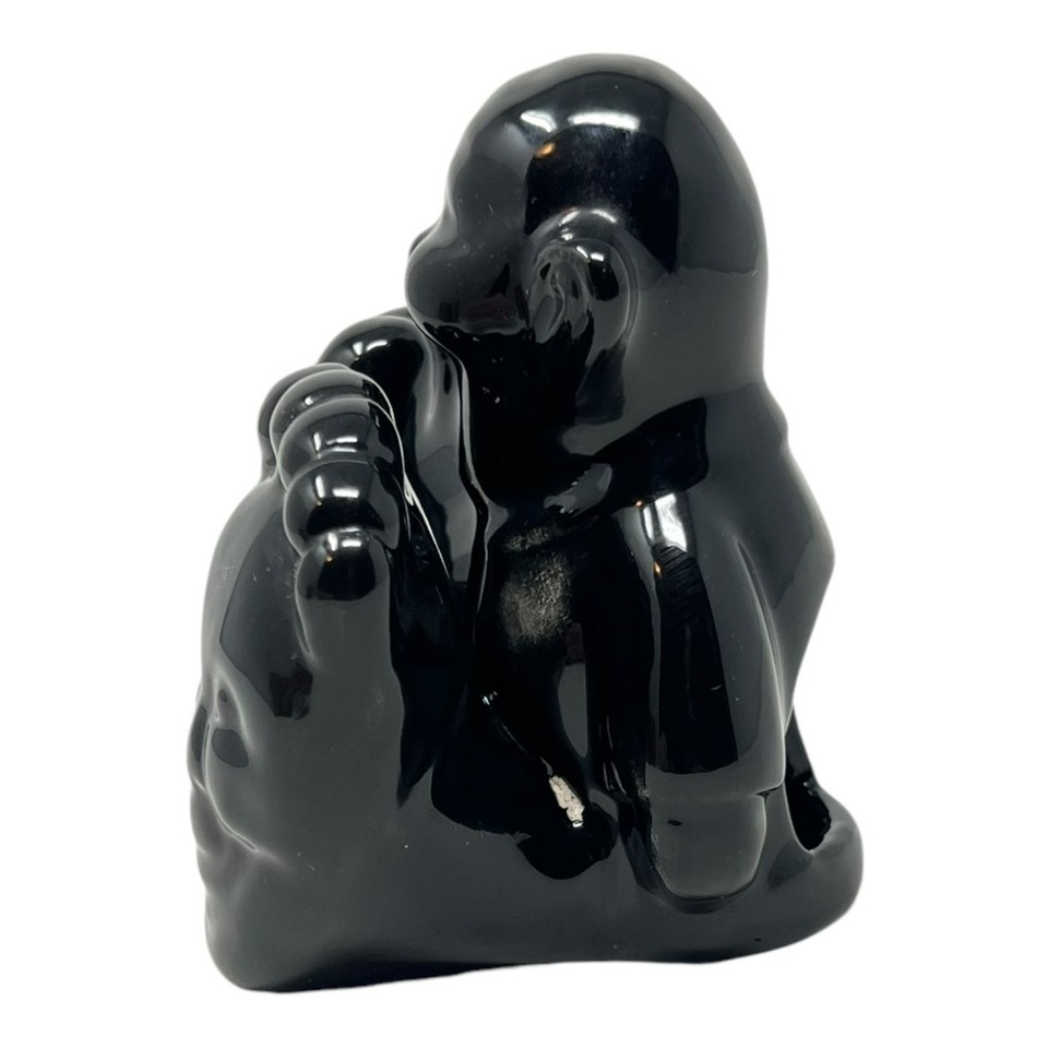 Ceramic Laughing Feet Incense Burner With Monkey Holding Comedy/Tragedy ...