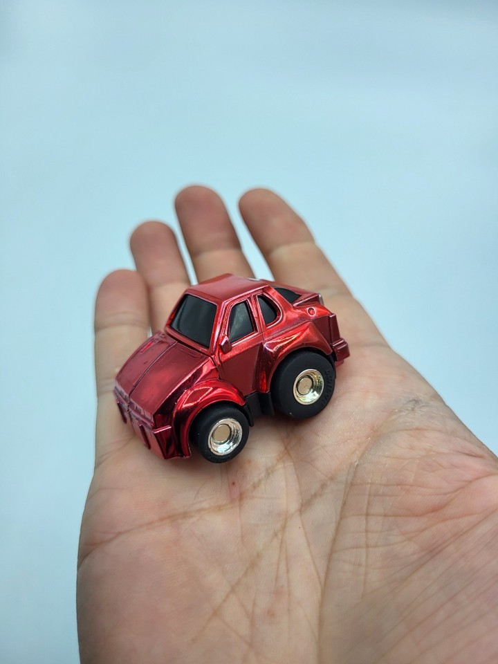 Griginal G1 Transformers Minibot HUBCAP 100% COMPLETE Red Chrome | eBay