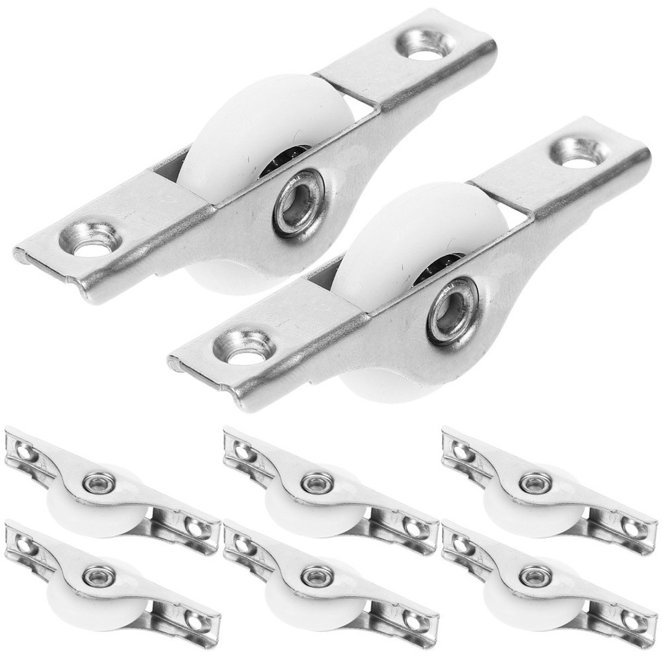 8 Pcs Window Track Wheel Sliding Door Roller Patio Rollers Pulleys ...