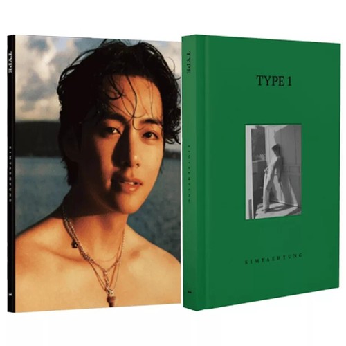 BTS V [TYPE 1] MAGAZINE/PHOTO BOOK Ver Photo Book+Mark+3 Sticker+2 Card ...