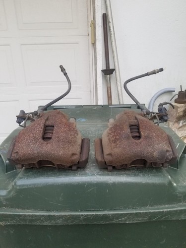 2002 +AUDI B6 A4 A6 Front Brake Calipers w/ Flex-Lines/Hoses LEFT RIGHT ...