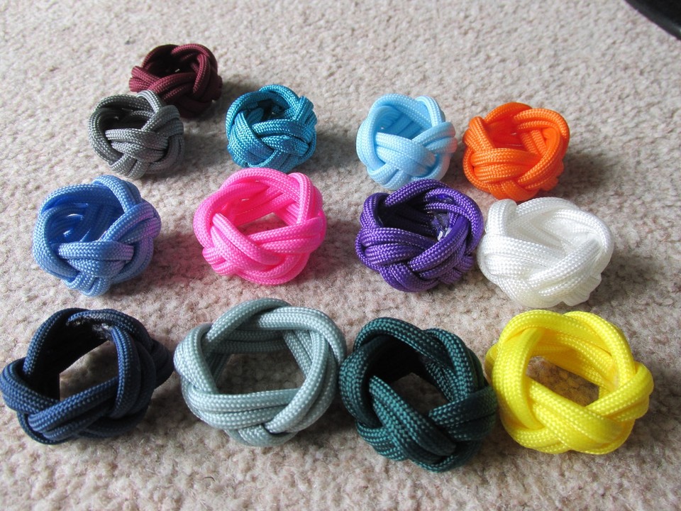 COLORED WOGGLE - Scarf Ring - UK Woven in Paracord *Pick color* Scout ...