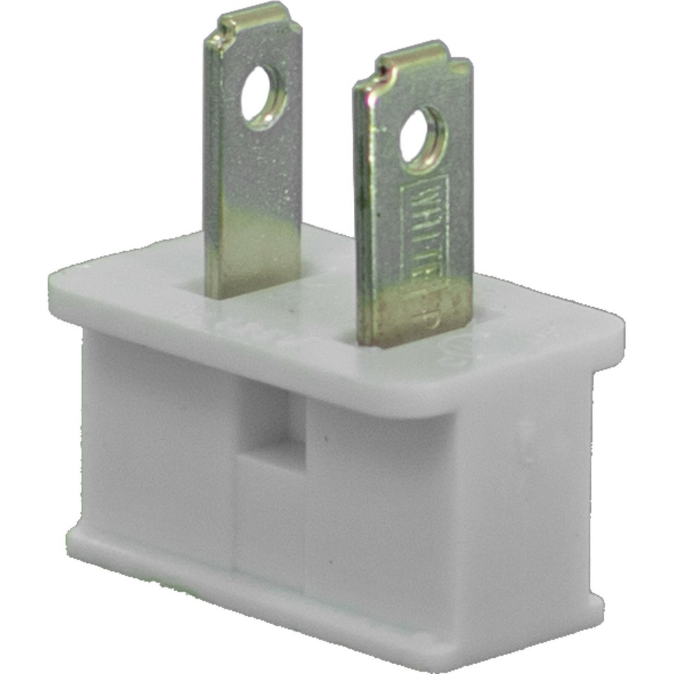 6 Pack Male & Female Zip Plugs Slide-On Connector Outlet SPT-1 125Volt ...