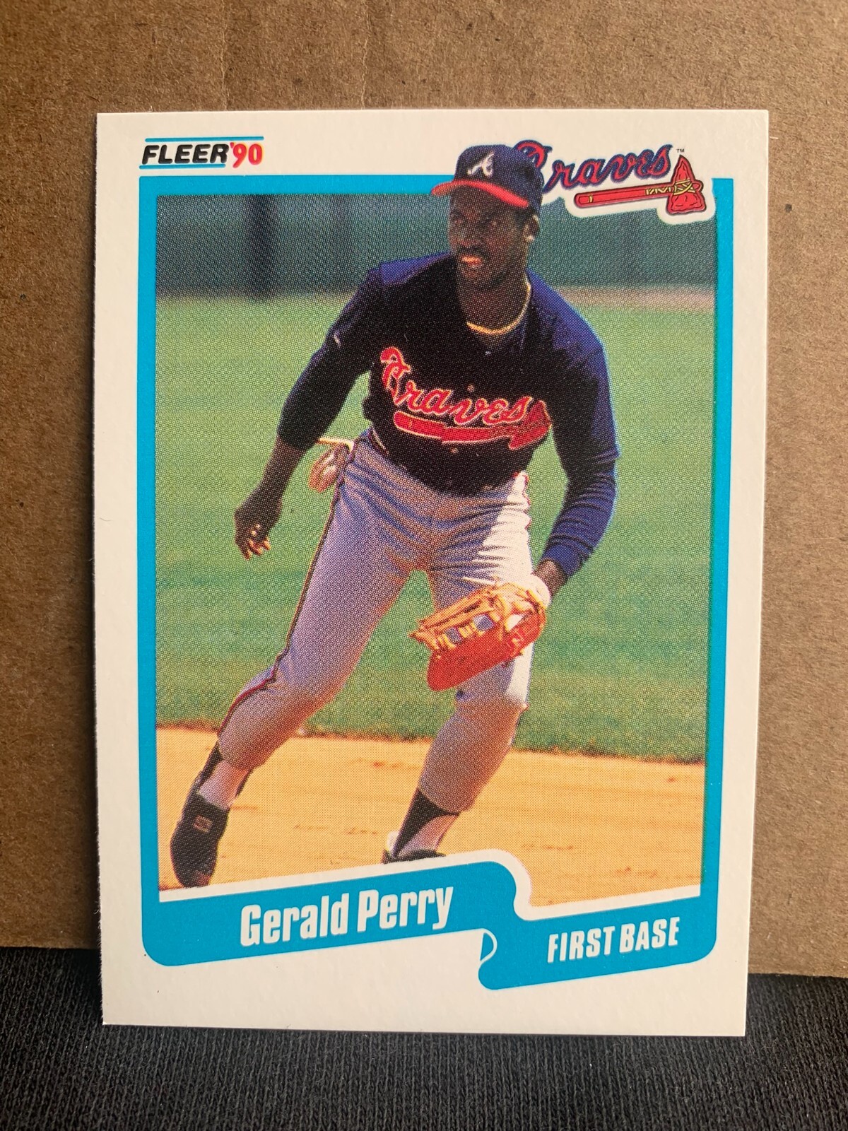 1990 Fleer Baseball Card Atlanta Braves Gerald Perry | eBay