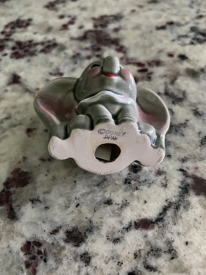Vintage Disney Miniature Dumbo Elephant Walt Disney Porcelain Figure ...