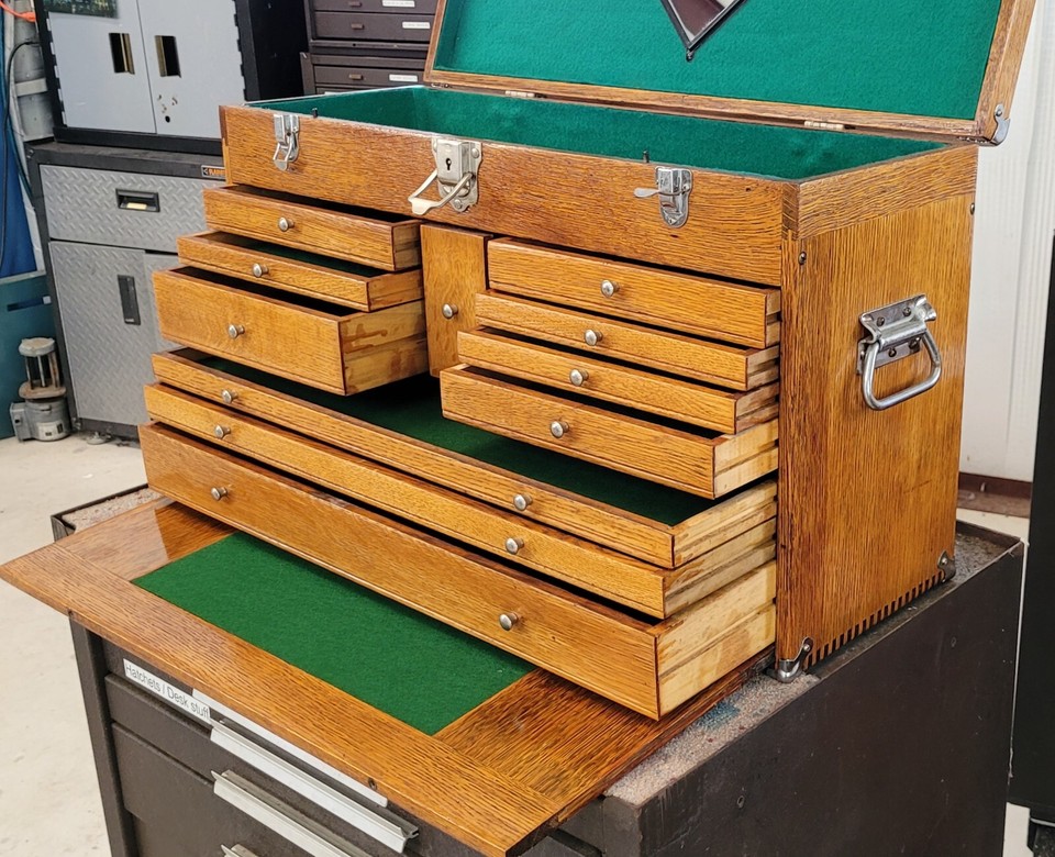 H. Gerstner & Son 11 Drw 052 Journeyman Toolmakers Chest BEAUTIFUL OAK ...