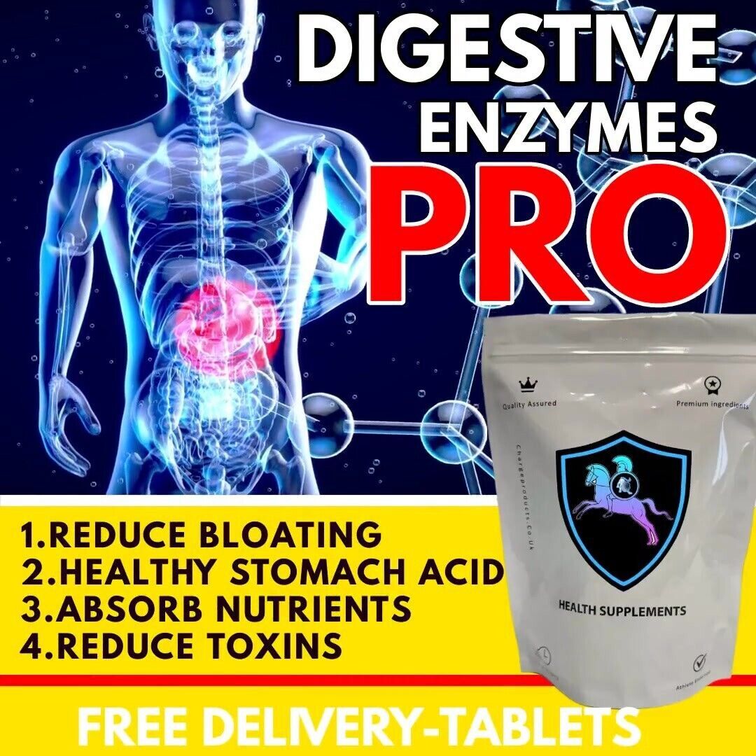 Digestive Enzymes DigeZyme 50mg Tablets Digestion Supplement Reduce ...
