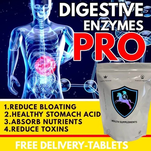 Digestive Enzymes DigeZyme 50mg Tablets Digestion Supplement Reduce ...