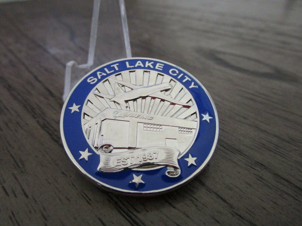 The Boeing Company 25 Years Salt Lake City Challenge Coin #219H | eBay
