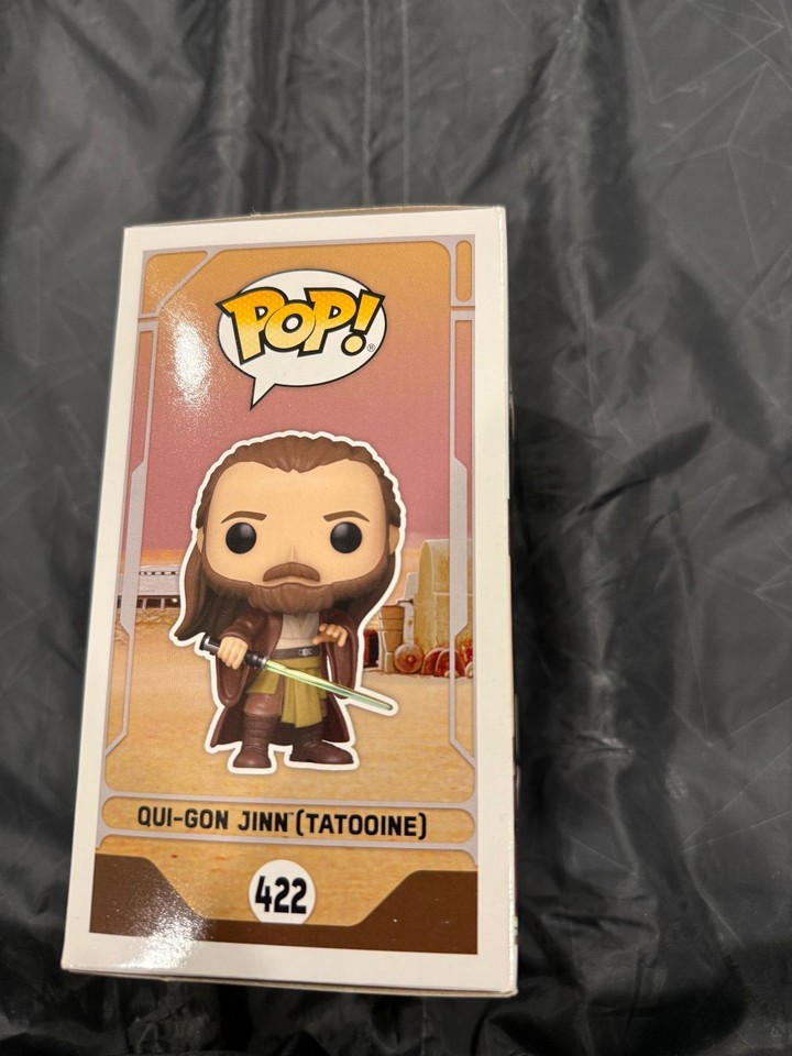 New Funko Pop Star Wars Hero Qui-Gon Jinn (Tattoine) #422 | eBay