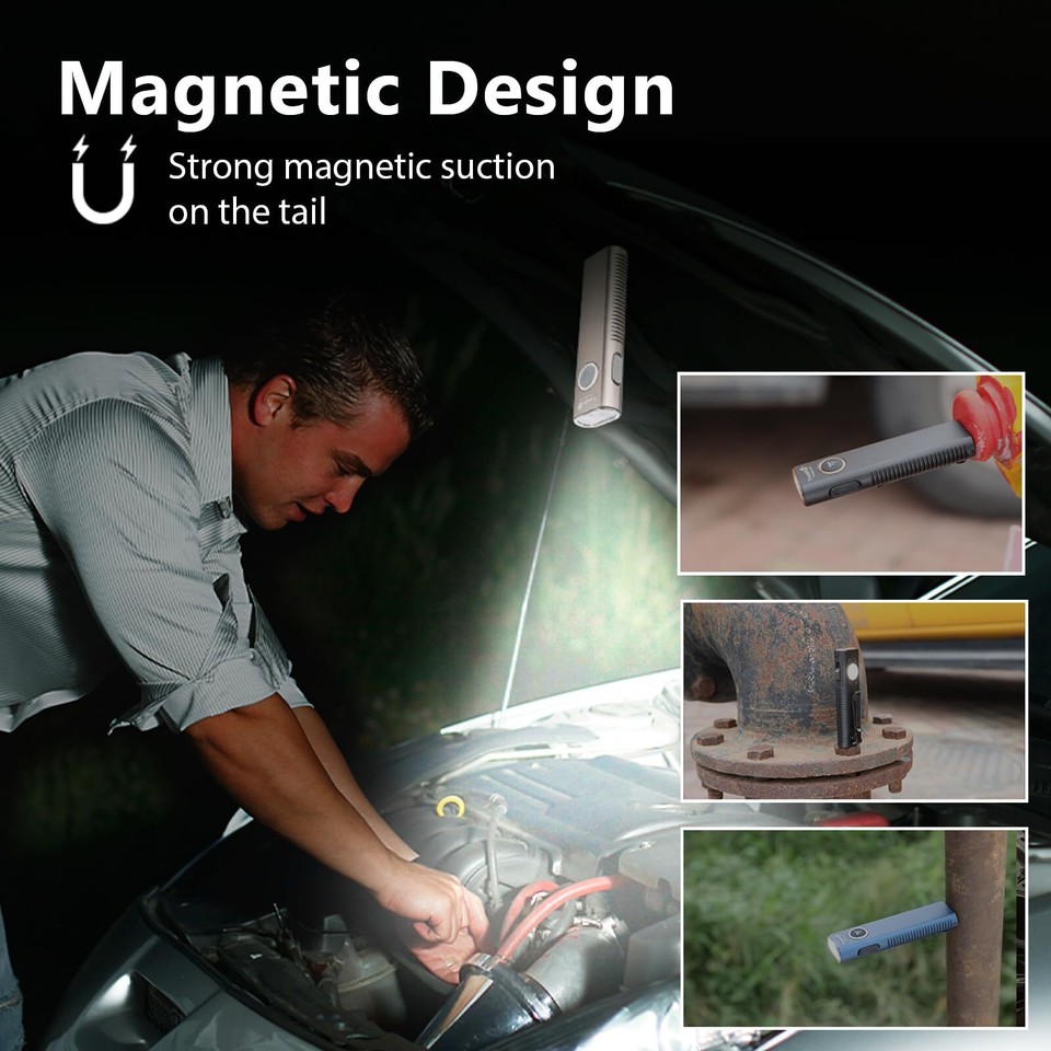 Trustfire Minix3 Rechargeable Edc Flashlight 1050lm 4 Light Mode Pocket