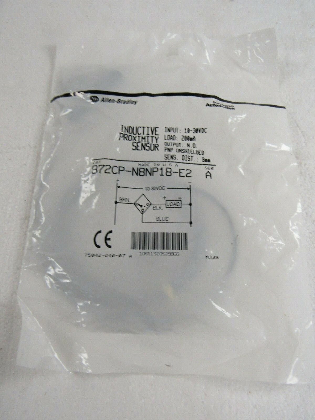 ALLEN BRADLEY 872CP-N8NP18-E2 INDUCTIVE PROXIMITY SWITCH *NIB* | eBay
