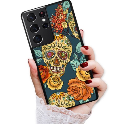 ( For Samsung S22 Ultra ) Back Case Cover H23087 Sugar Skull | eBay ...