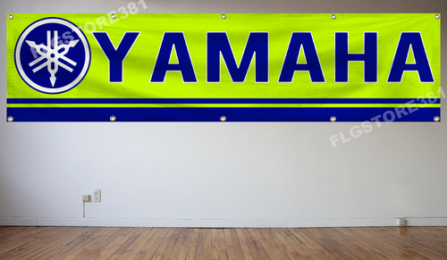 Yamaha Flag Banner 2X8Ft ATV ATC Motorcycle Racing Banner Flag Garage ...