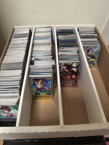 Digimon TCG CCG 1000 Cards Bulk Lot Unsearched Collection Mixed Rares ...