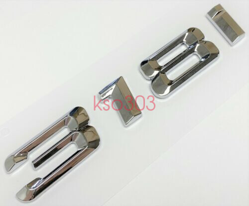 CHROME 318i FIT BMW 318 REAR TRUNK NAMEPLATE EMBLEM BADGE NUMBERS DECAL ...