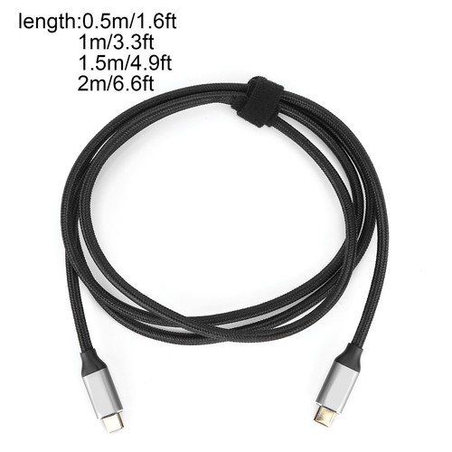 USB 3.1 Double Head 100W USB C To USB Type C Male Cable USBC PD 5A Fast ...