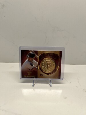 2015 Topps Baseball Brandon Belt 1st Home Run Medallion Card SF Giants ...