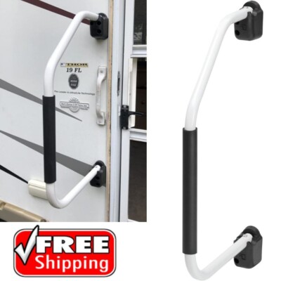 Rv Folding Handle Hand Rail Fold Away Grab Assist Garage Steps Door ...
