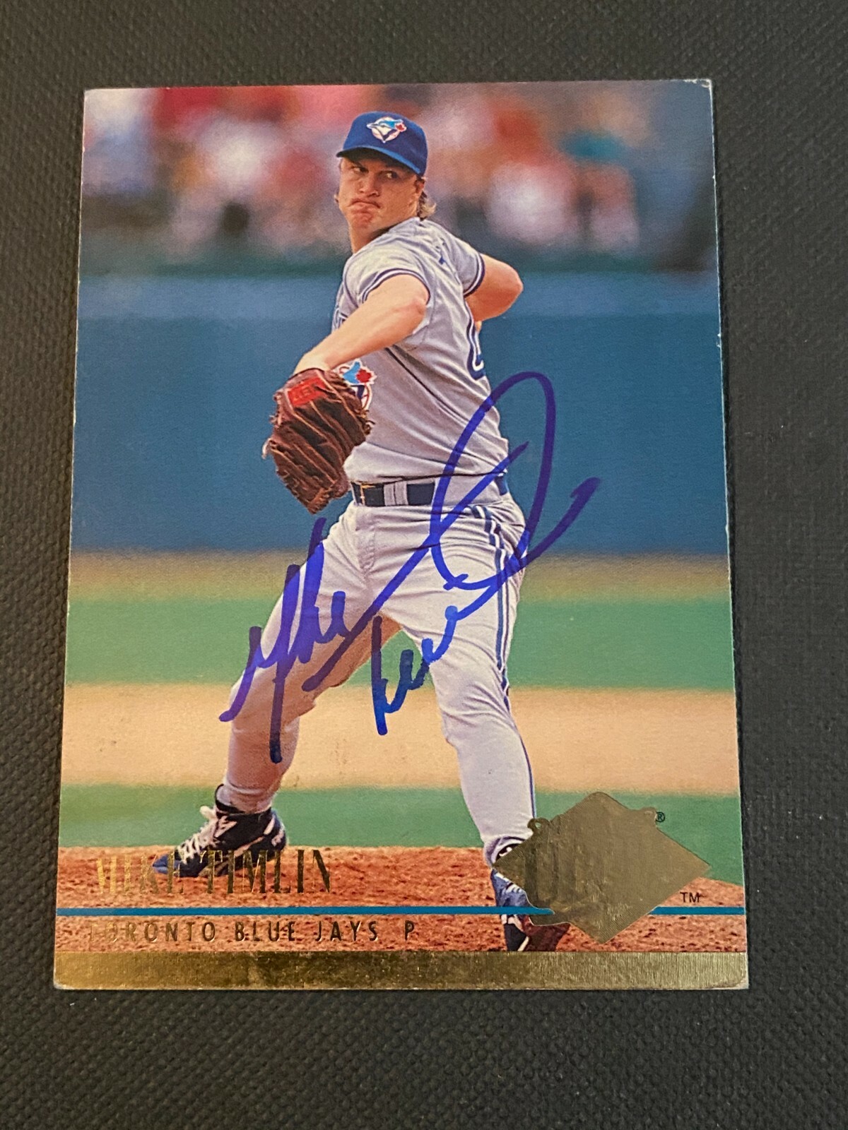 Mike Timlin Signed 1994 Fleer Ultra Card Auto Toronto Blue Jays ...