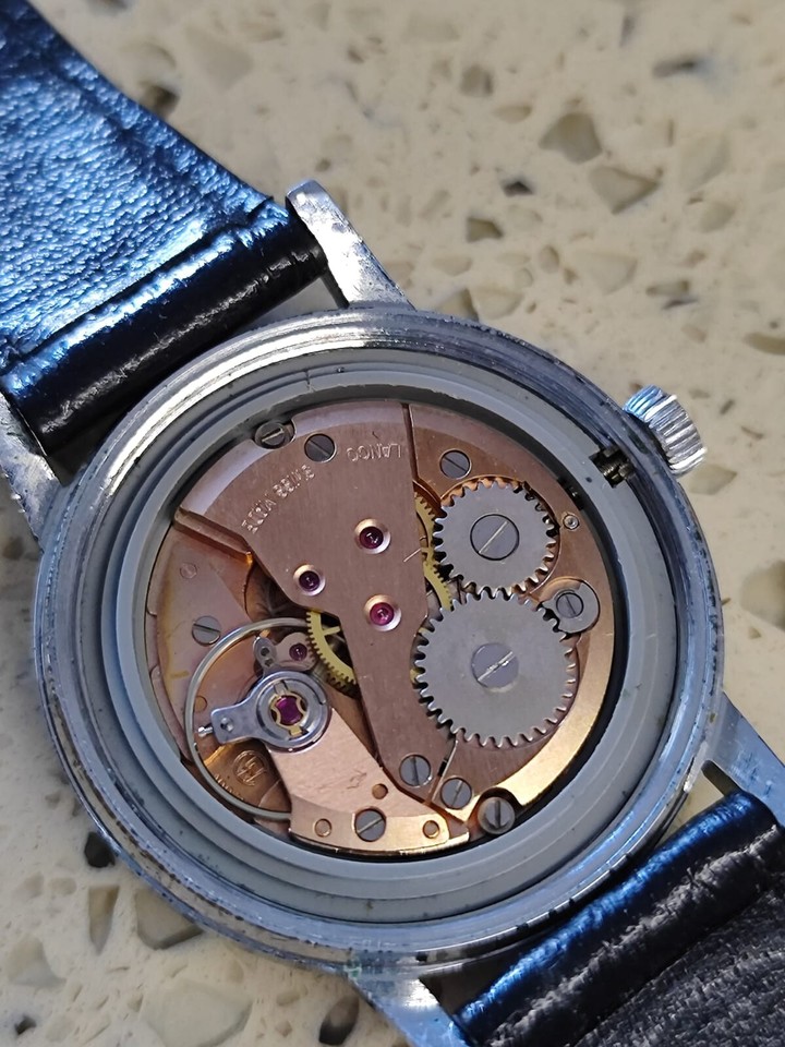 LANCO WATCH Men's from 1960's Hand Wind Cal 1004N working need service ...