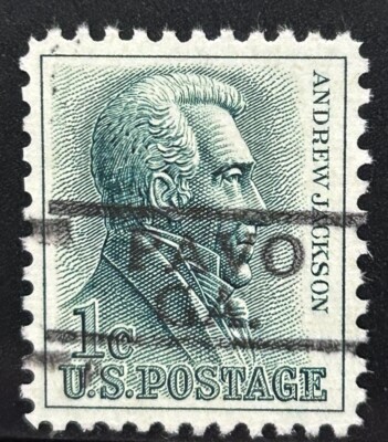 PAVO, GEORGIA Precancel TYPE 801 One Cent Stamp Andrew Jackson | eBay