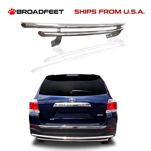 Rear Bumper Double Layer Stainless Steel fits: Toyota Highlander 2008 ...