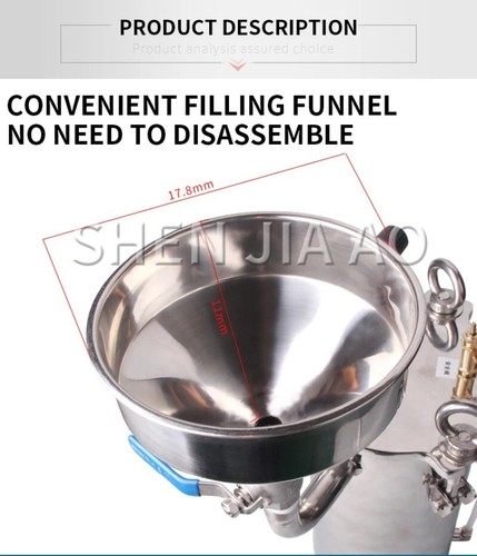 SU304 Stainless Steel Glue Storage Bucket with Funnel Liquid Level | eBay