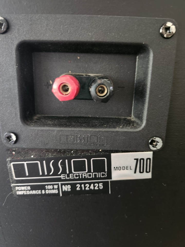 Mission Model 700 Bookshelf/Floor Speakers 100W 8 OHMS VG Condition | eBay